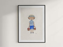 Strawberry Boy Art Print – Original Watercolour Illustration ...